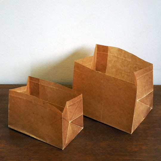 Rōbiki Japanese Waxed Paper Square Bottom Bags | Made in Japan – The ...
